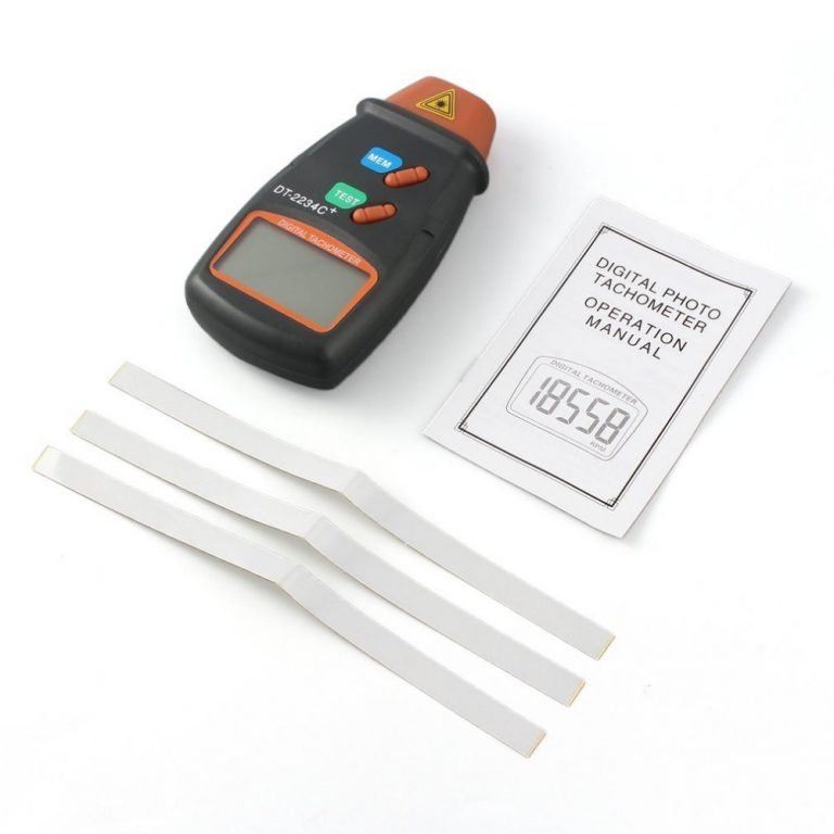 Digital Laser Photo Tachometer Non Contact RPM Tach Digital Laser Tach ...