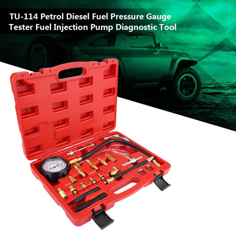 Petrol Diesel Fuel Pressure Gauge Tester Fuel Injection Pump Diagnostic ...